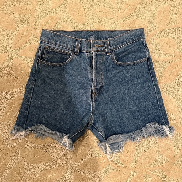 Brandy Melville | Shorts | Brandy Melville Frayed High Waisted Denim Or ...